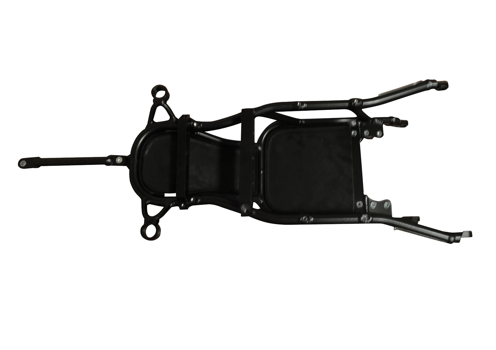 Yamaha: Rear frame alu with carbon battery plate Yamaha R1/09-14 racing